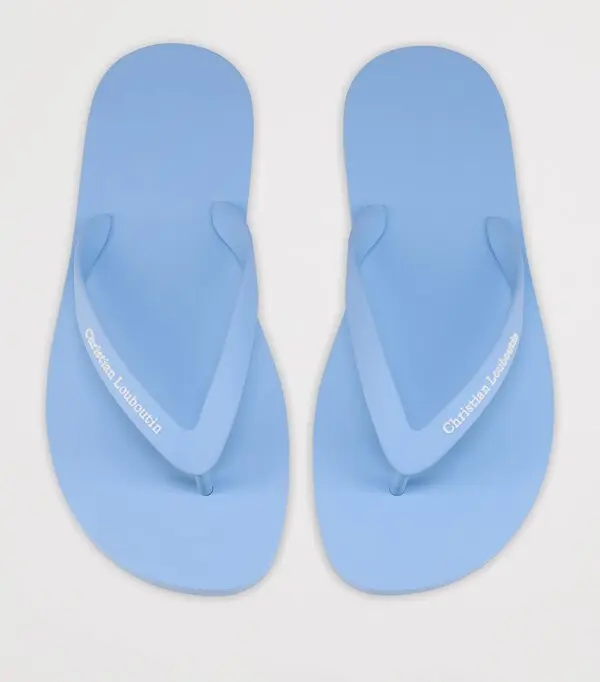 CHRISTIAN LOUBOUTIN The Summer Flat" Rubber Flip Flops