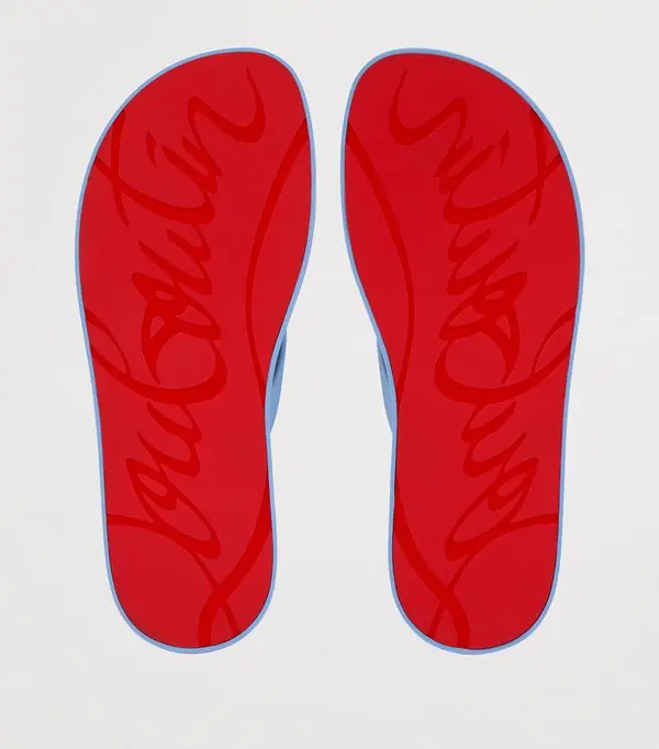 CHRISTIAN LOUBOUTIN The Summer Flat" Rubber Flip Flops