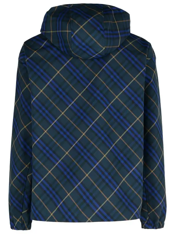 Burberry Checked Hooded Jacket