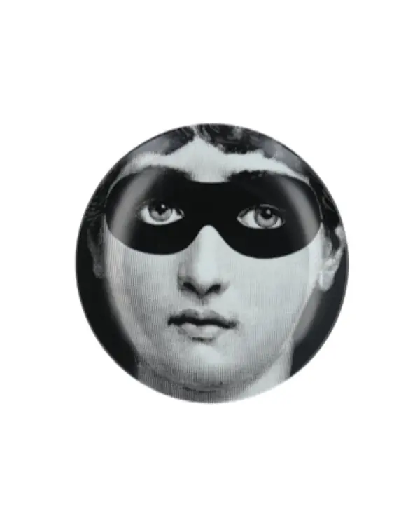FORNASETTI Illustration Printed Plate - Gray