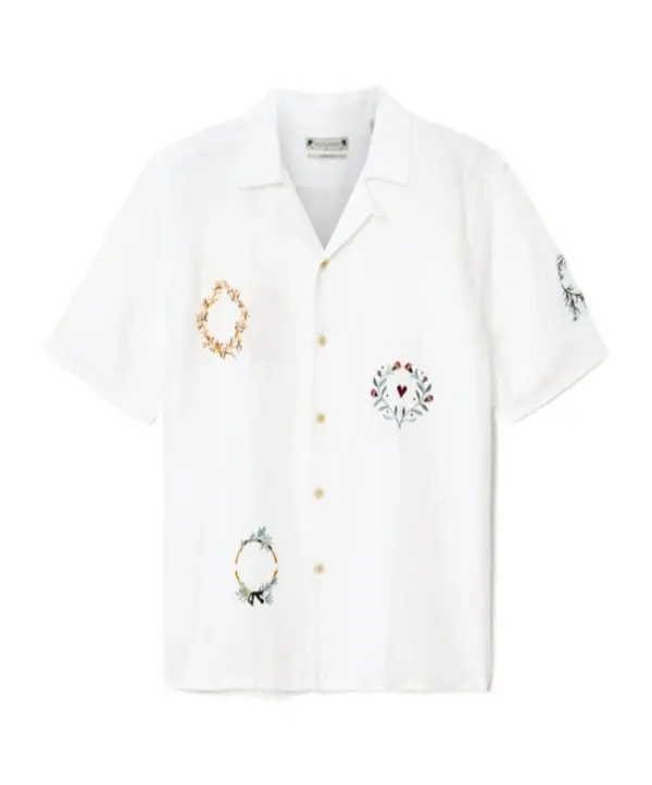 ALLSAINTS Deck Linen Short Sleeve Shirt - Ecru