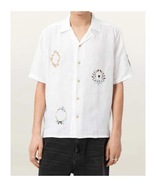 ALLSAINTS Deck Linen Short Sleeve Shirt