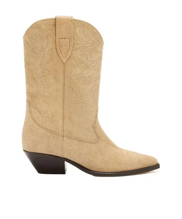 Isabel Marant Étoile Floral-patterned Pointed-toe Cowboy Boots