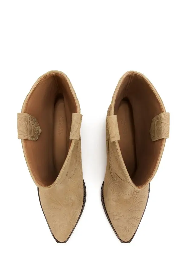 Isabel Marant Étoile Floral-patterned Pointed-toe Cowboy Boots
