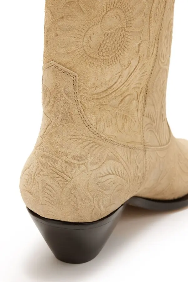 Isabel Marant Étoile Floral-patterned Pointed-toe Cowboy Boots