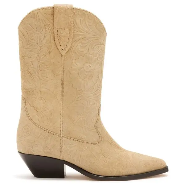 Isabel Marant Étoile Floral-patterned Pointed-toe Cowboy Boots