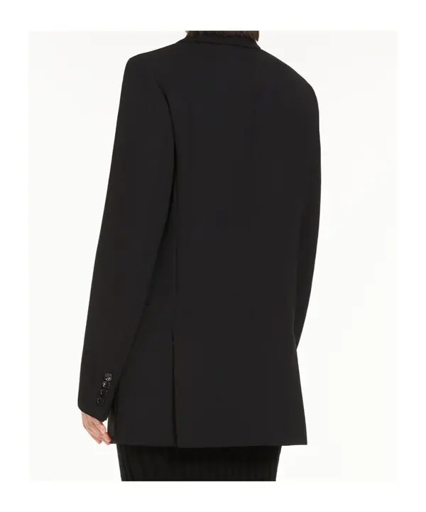 Max Mara Amaca Double-breasted Long-sleeved Jacket
