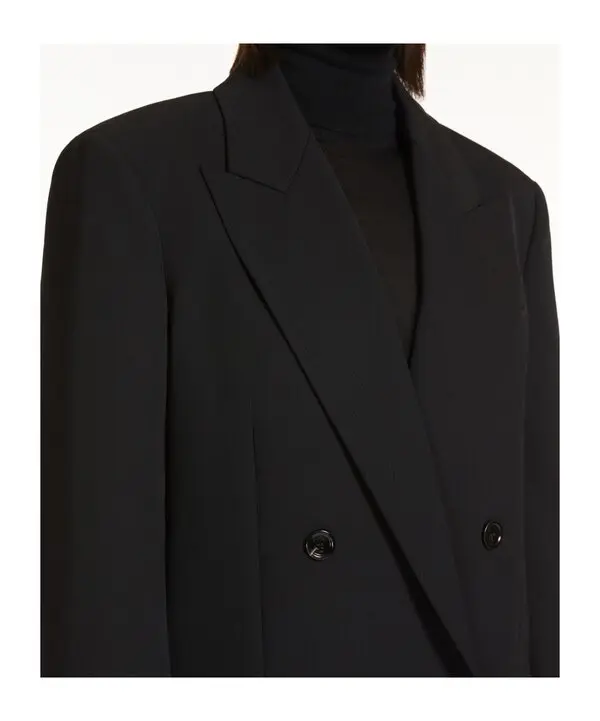Max Mara Amaca Double-breasted Long-sleeved Jacket
