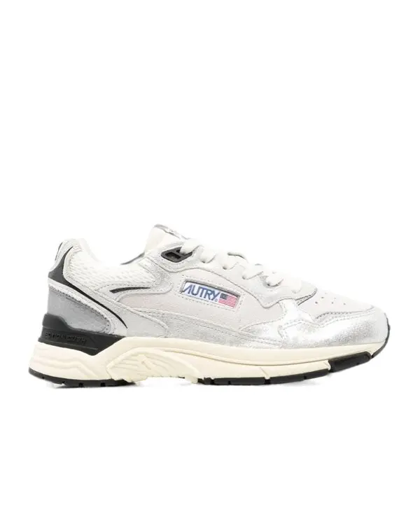 AUTRY Hyperway Panelled Leather Sneakers - White