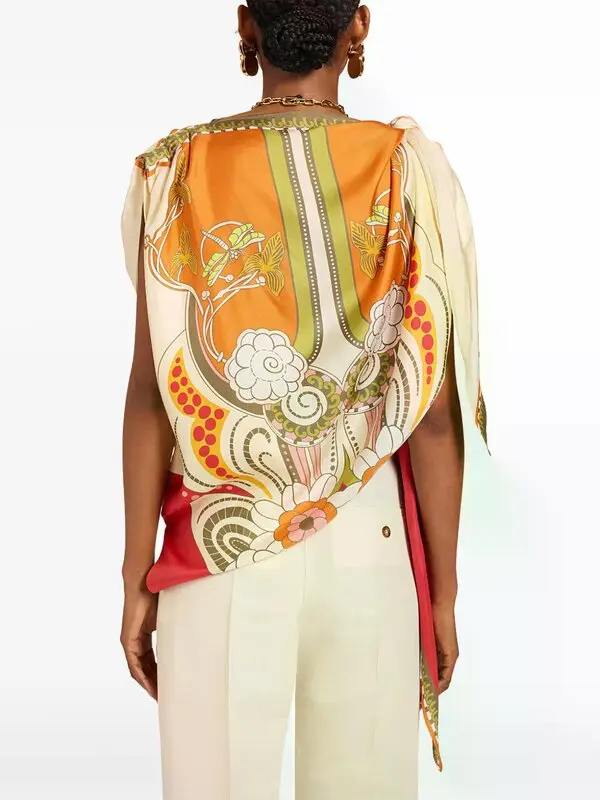 La DoubleJ Full-on Foulard Silk Twill Ambrosia Motif