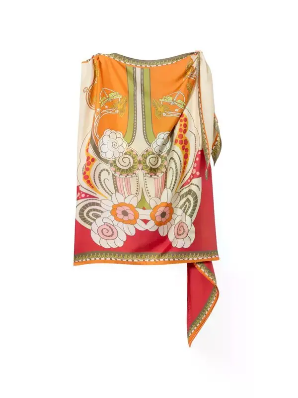 La DoubleJ Full-on Foulard Silk Twill Ambrosia Motif