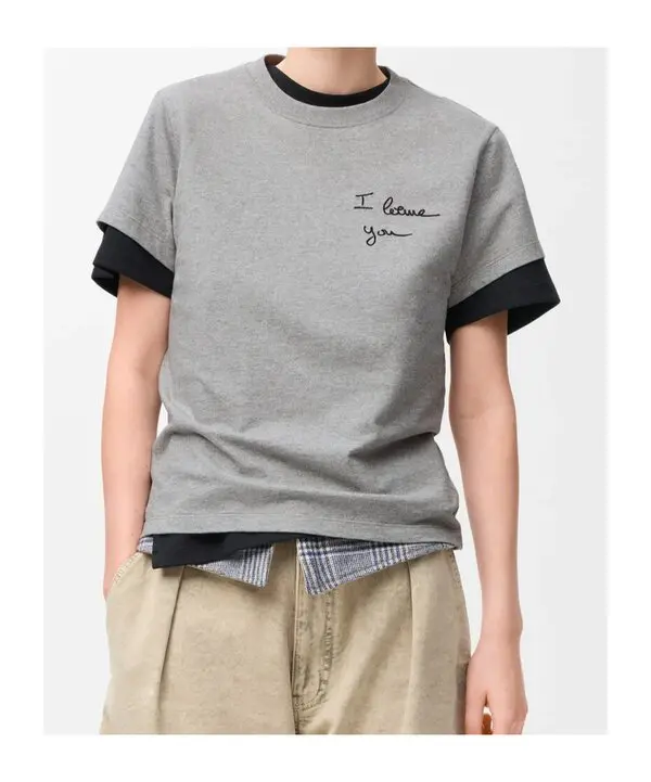 Loewe Anagram Embroidered Crewneck T-shirt