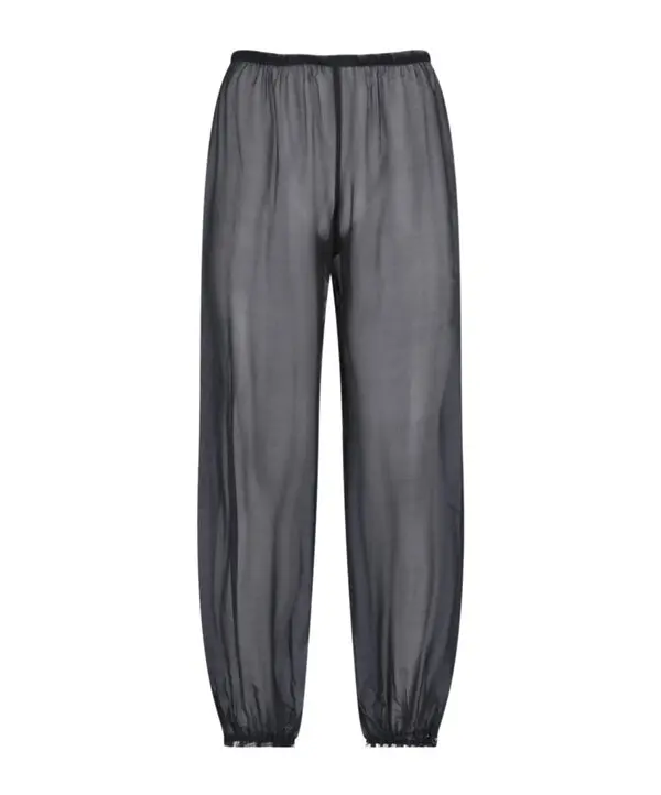 Paloma Wool Weza Gathered-cuff Pants - Black