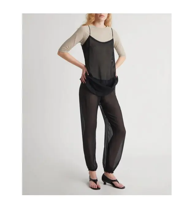 Paloma Wool Transparent Gathered Cuff Pants