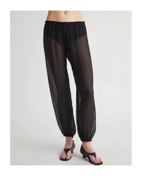 Paloma Wool Transparent Gathered Cuff Pants