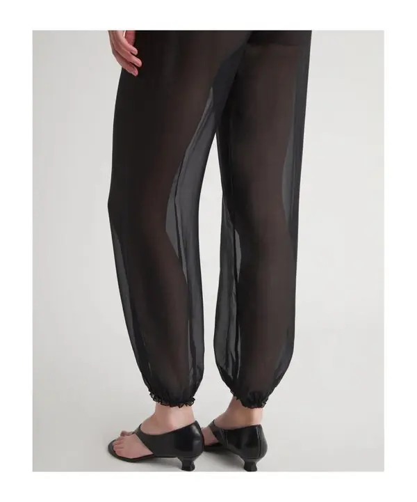 Paloma Wool Transparent Gathered Cuff Pants