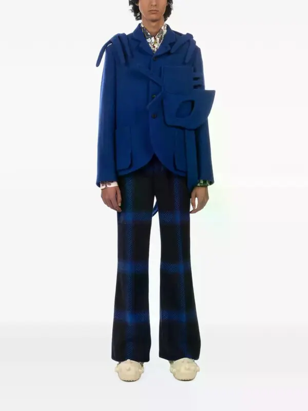 WALTER VAN BEIRENDONCK Alien Boxy Deconstructed Blazer