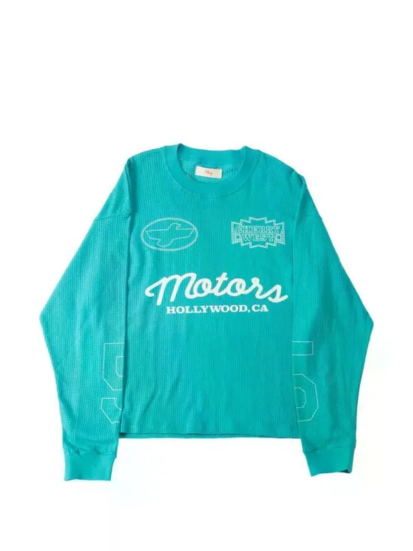 CHERRY LA Mesh Long-sleeve T-shirt - Blue