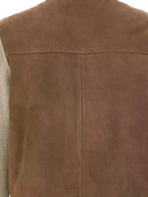 VOLFAGLI FIRENZE Arena Shearling-collar Leather Jacket