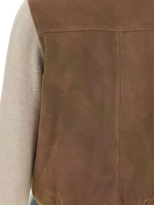VOLFAGLI FIRENZE Arena Shearling-collar Leather Jacket