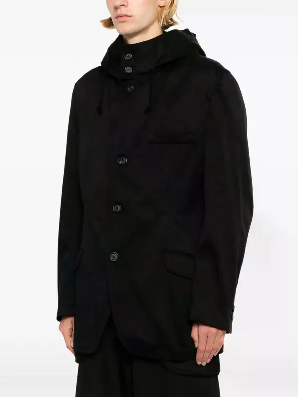 Yohji Yamamoto Cotton Chino Jacket - Black