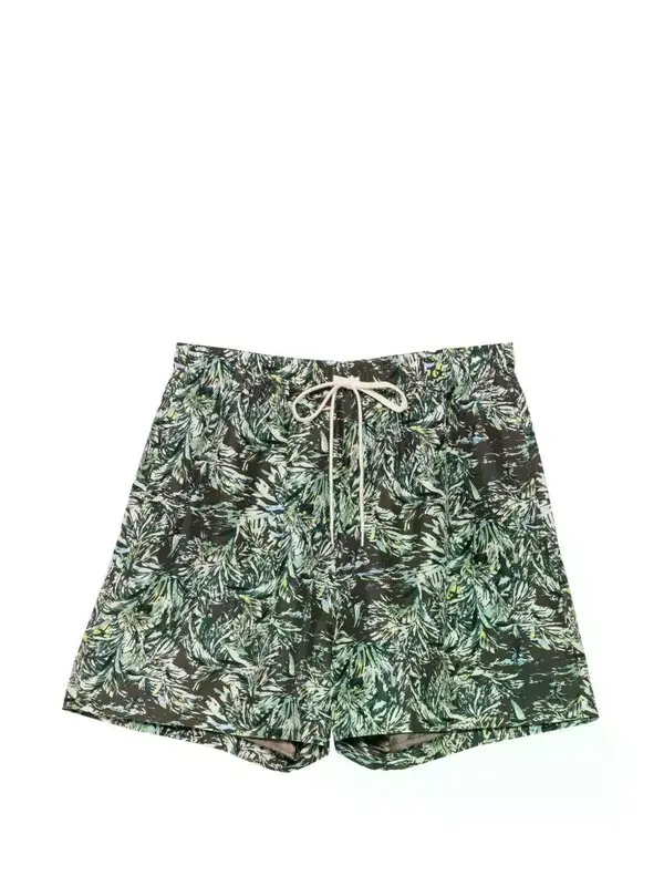 Auralee Printed Silk Shorts - Brown