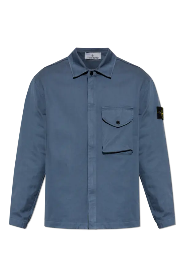 Stone Island Jacket With Logo Patch