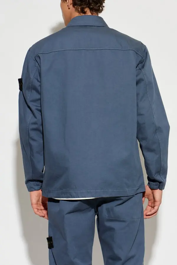 Stone Island Jacket With Logo Patch