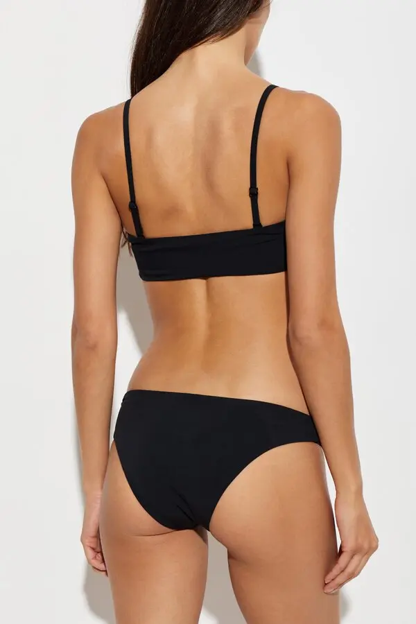 Christopher Esber Ruched Crescent Bikini Top
