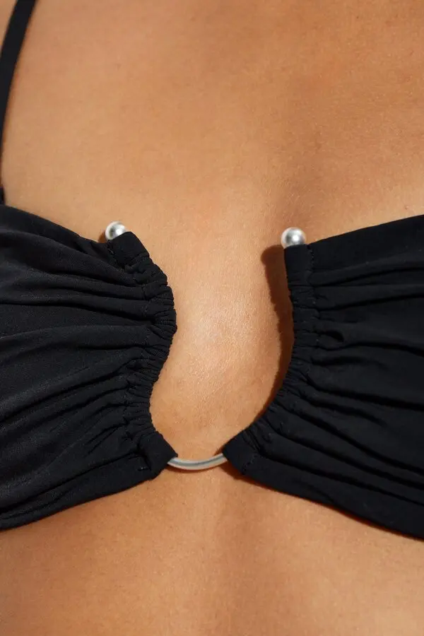 Christopher Esber Ruched Crescent Bikini Top