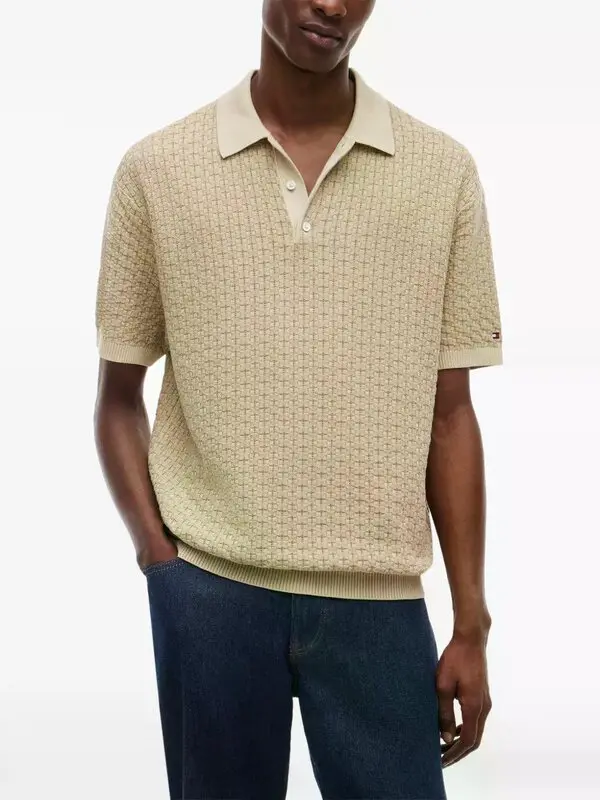Tommy Hilfiger Basket-weave Polo Shirt