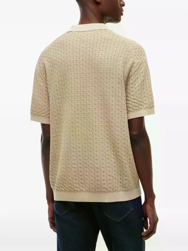 Tommy Hilfiger Basket-weave Polo Shirt