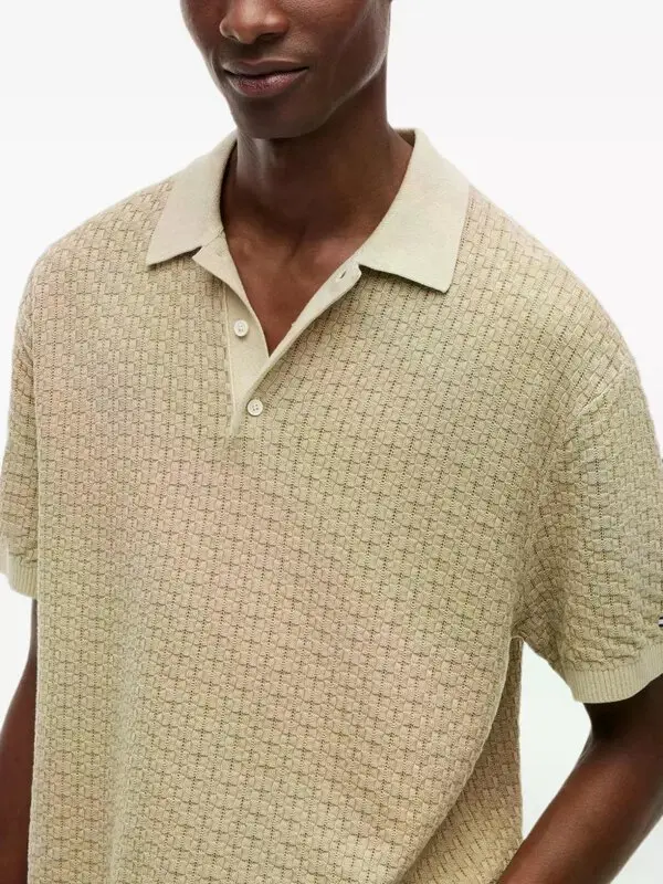 Tommy Hilfiger Basket-weave Polo Shirt