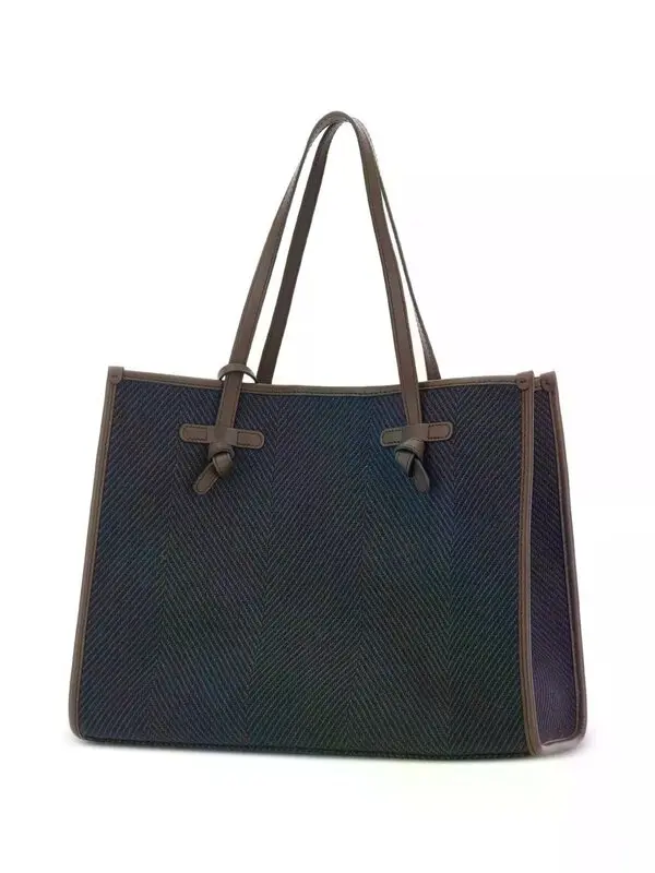 MARCELLA CLUB Large Herringbone Tote Bag