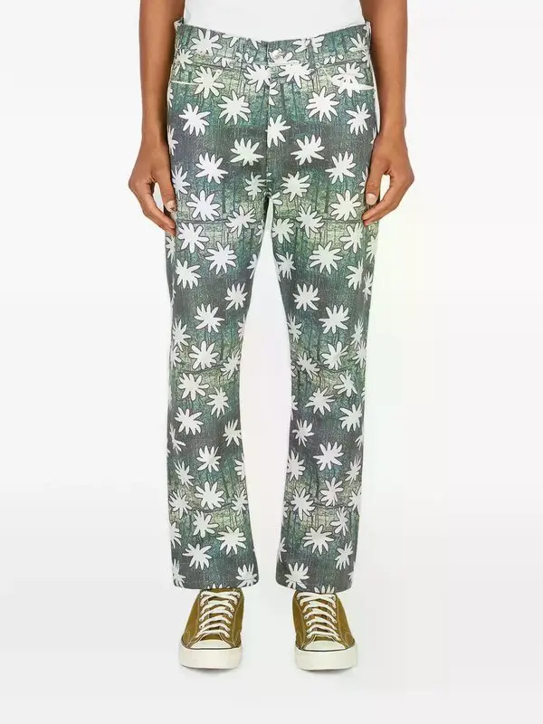 DRX X STEFAN MEIER X LN-CC Flower Graphic-print Jeans