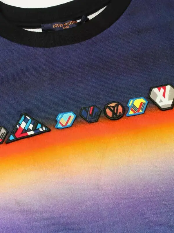 LOUIS VUITTON Tie-dye Patch T-shirt