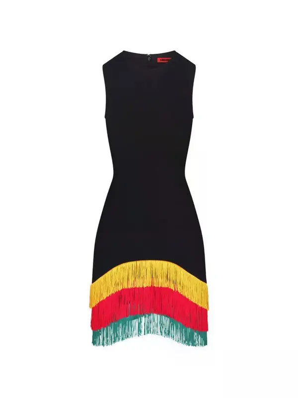 SIMONMILLER Bowie Fringe Trimmed Mini Dress