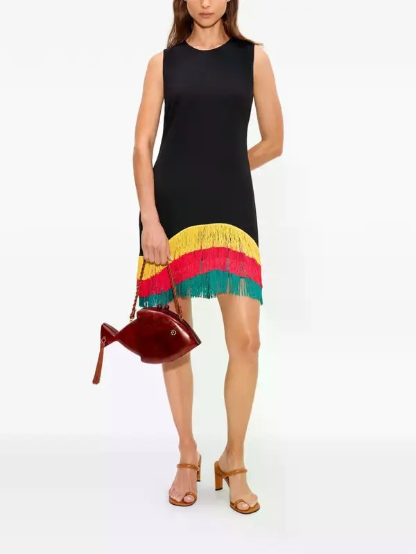 SIMONMILLER Bowie Fringe Trimmed Mini Dress