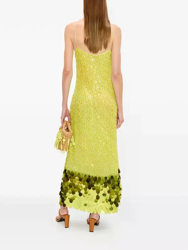 SIMONMILLER Imogen Sequin Embellished Maxi Dress