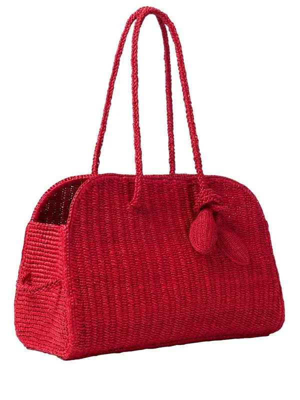 Jacquemus Le Turismo Raffia Handheld Bag
