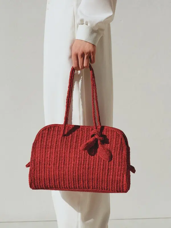 Jacquemus Le Turismo Raffia Handheld Bag