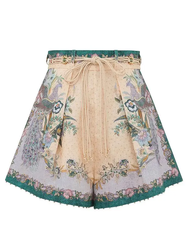 Zimmermann Indra Tuck Short - Multicolor