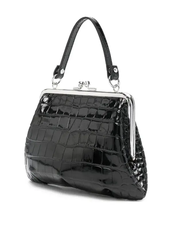 VIVIENNE WESTWOOD Crocodile-effect Granny Frame Purse With Chain Strap