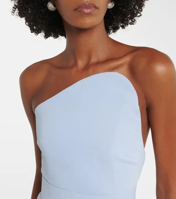Solace London Seraphina One-shoulder Gown - Blue