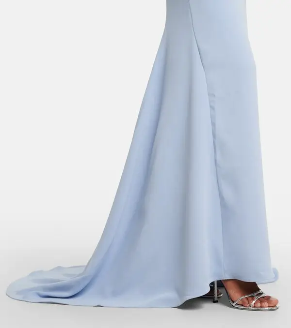 Solace London Seraphina One-shoulder Gown - Blue