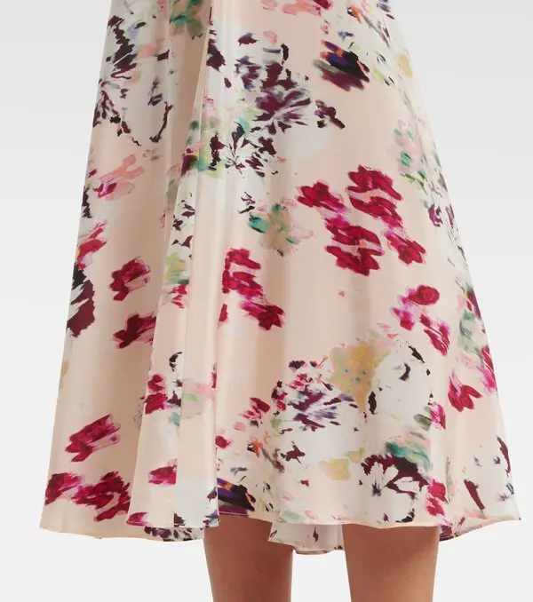 Ulla Johnson Elowen Floral Silk Midi Dress