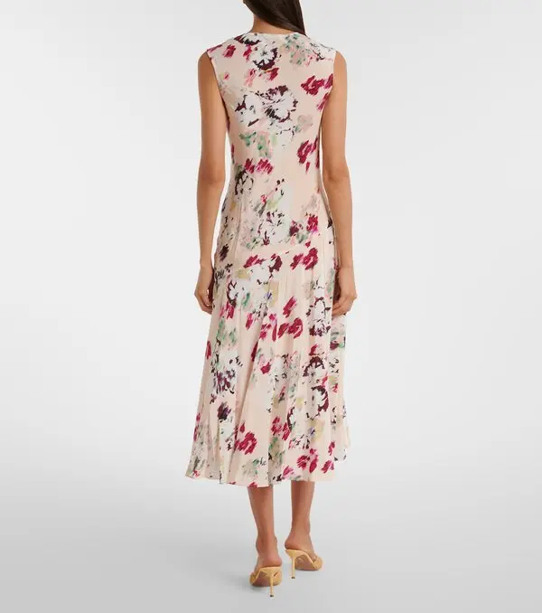 Ulla Johnson Elowen Floral Silk Midi Dress