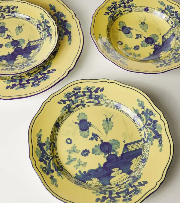 GINORI 1735 Oriente Italiano Porcelain Plate - Yellow