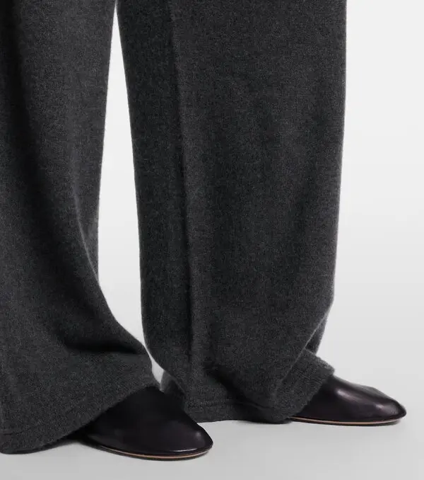 THE ROW Casa Leather Slippers - Brown