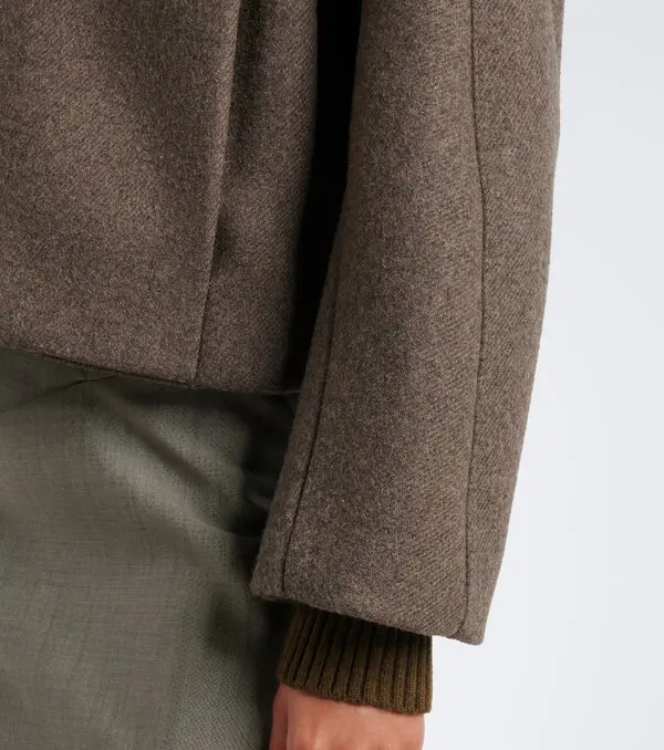 Victoria Beckham Wool-blend Jacket - Brown
